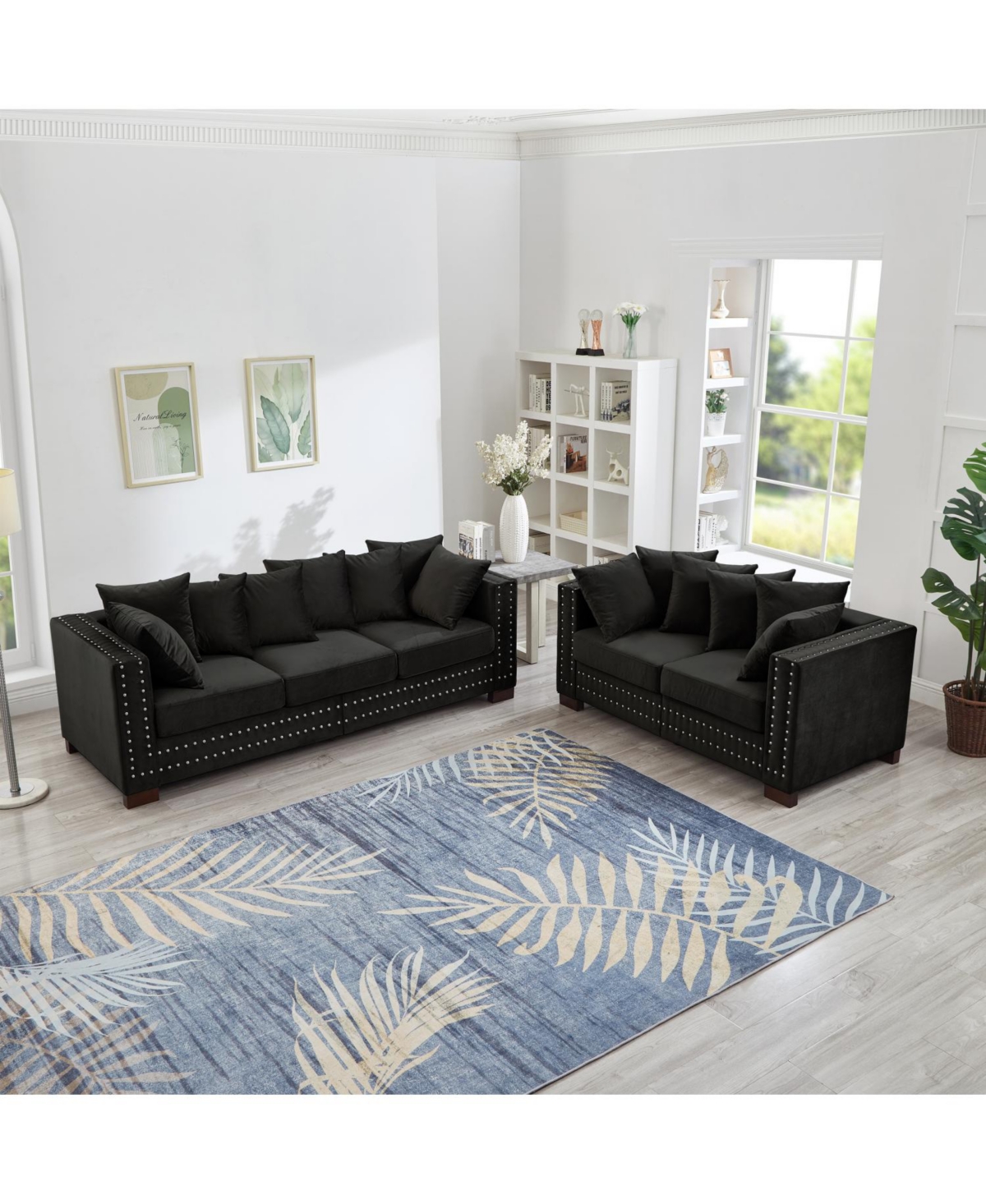 Click here for Streamdale Furniture Modern Velvet Sofa 2+3 Seater... prices