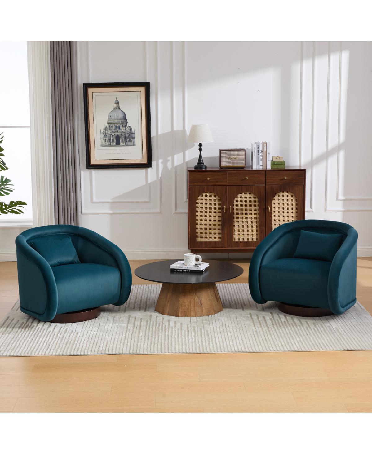 Click here for Streamdale Furniture Velvet Swivel Accent Chair  3... prices