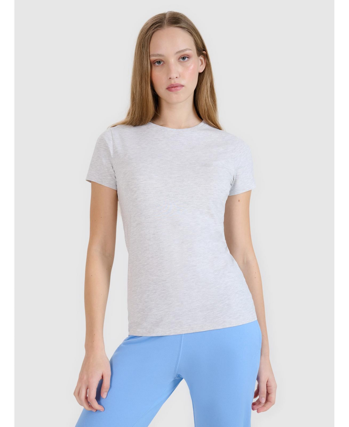 Click here for 4F Womens Slim Plain T-Shirt - White prices