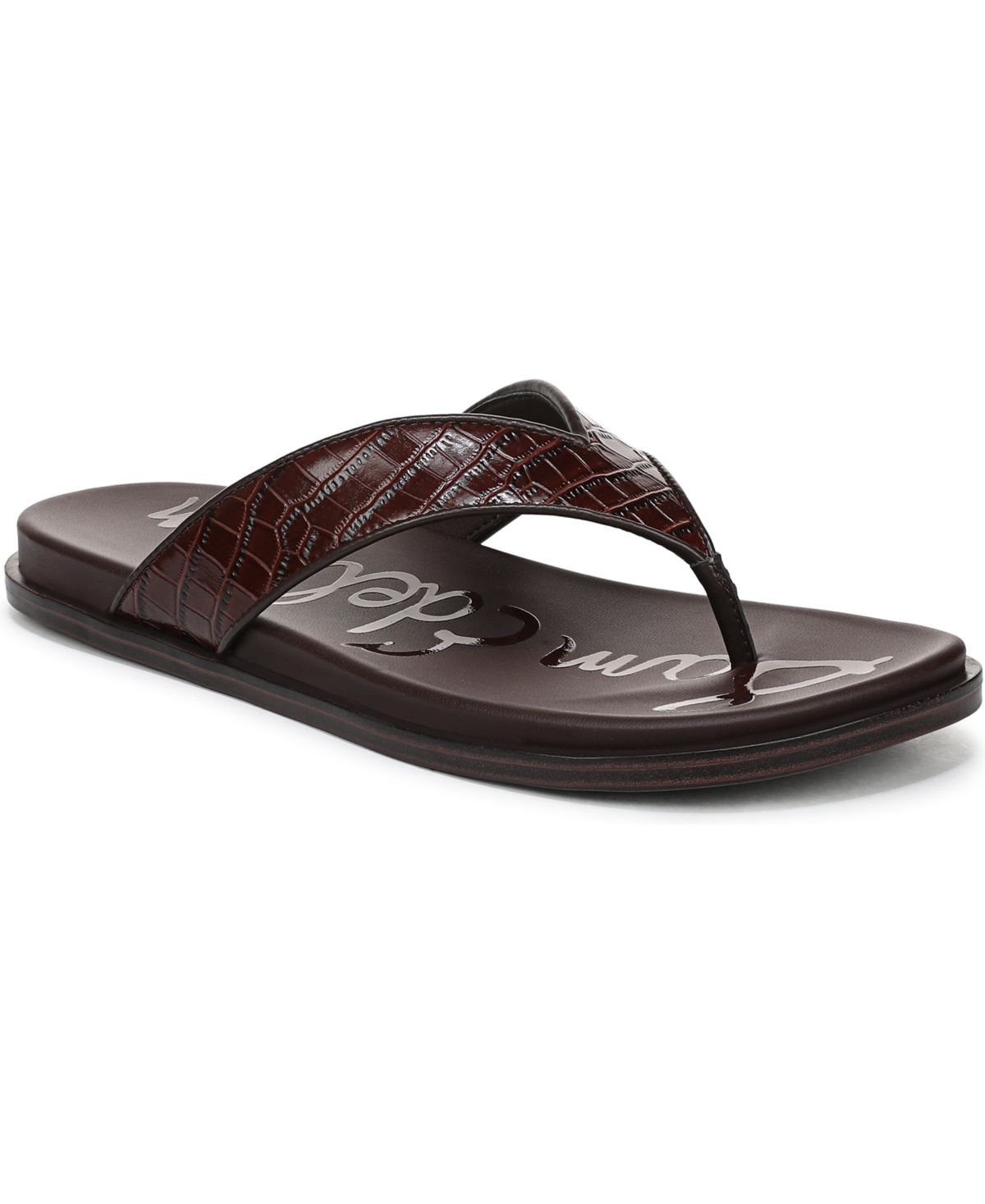 Click here for Sam Edelman Womens Lila Thong Sandals - Maple Bour... prices