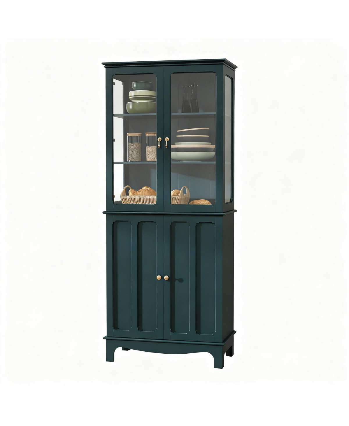 Click here for Yigii 72" Freestanding Kitchen Pantry Cabinet... prices