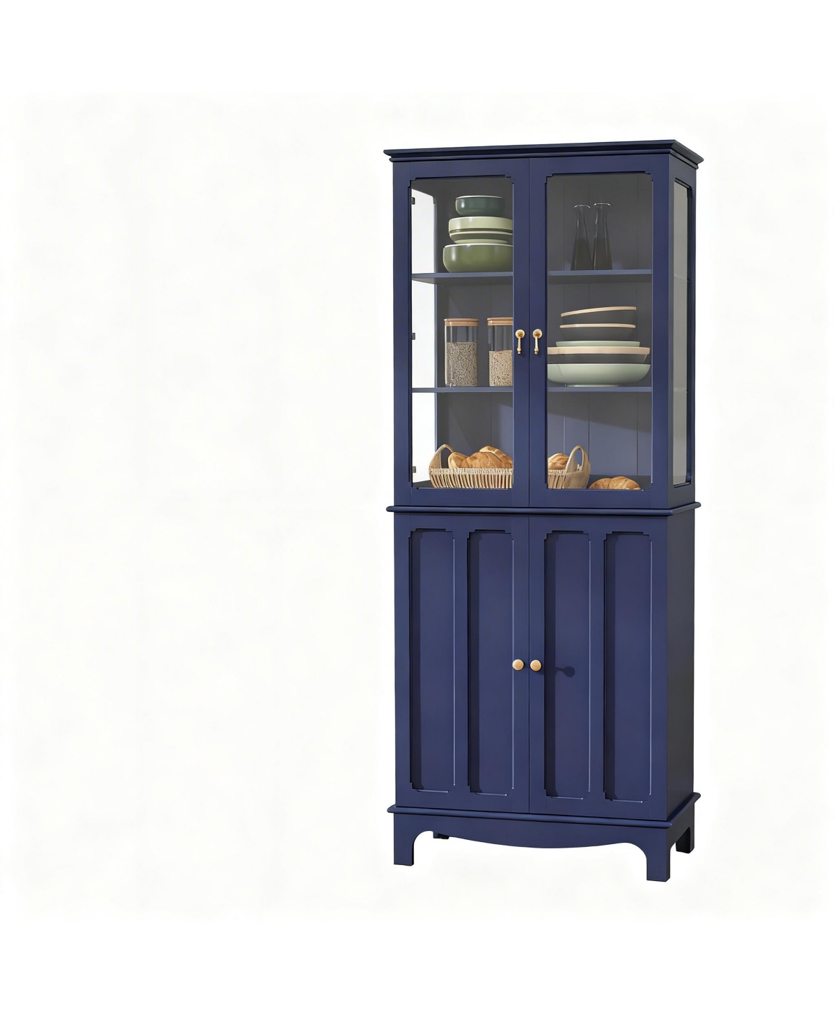 Click here for Yigii 72" Freestanding Kitchen Pantry Cabinet... prices