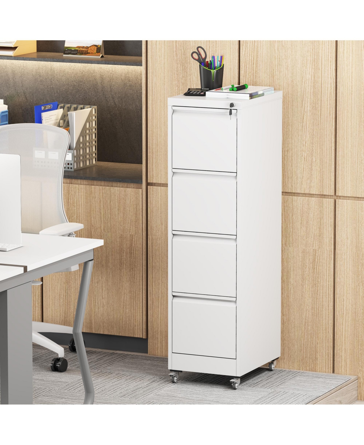 Click here for Rainsken 4 Drawer Metal Locking Vertical File Cabi... prices