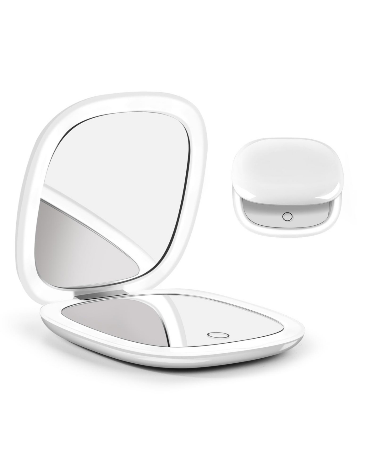 Click here for Homfan Led Lighted Travel Makeup Mirror 1X/10X Mag... prices