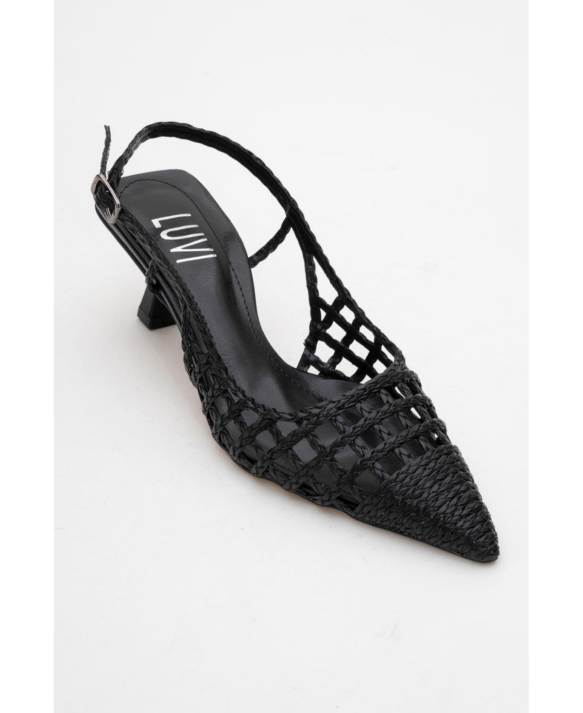 Click here for Prologue Shoes Heaven Knitted Pointed Toe Pump (Wo... prices