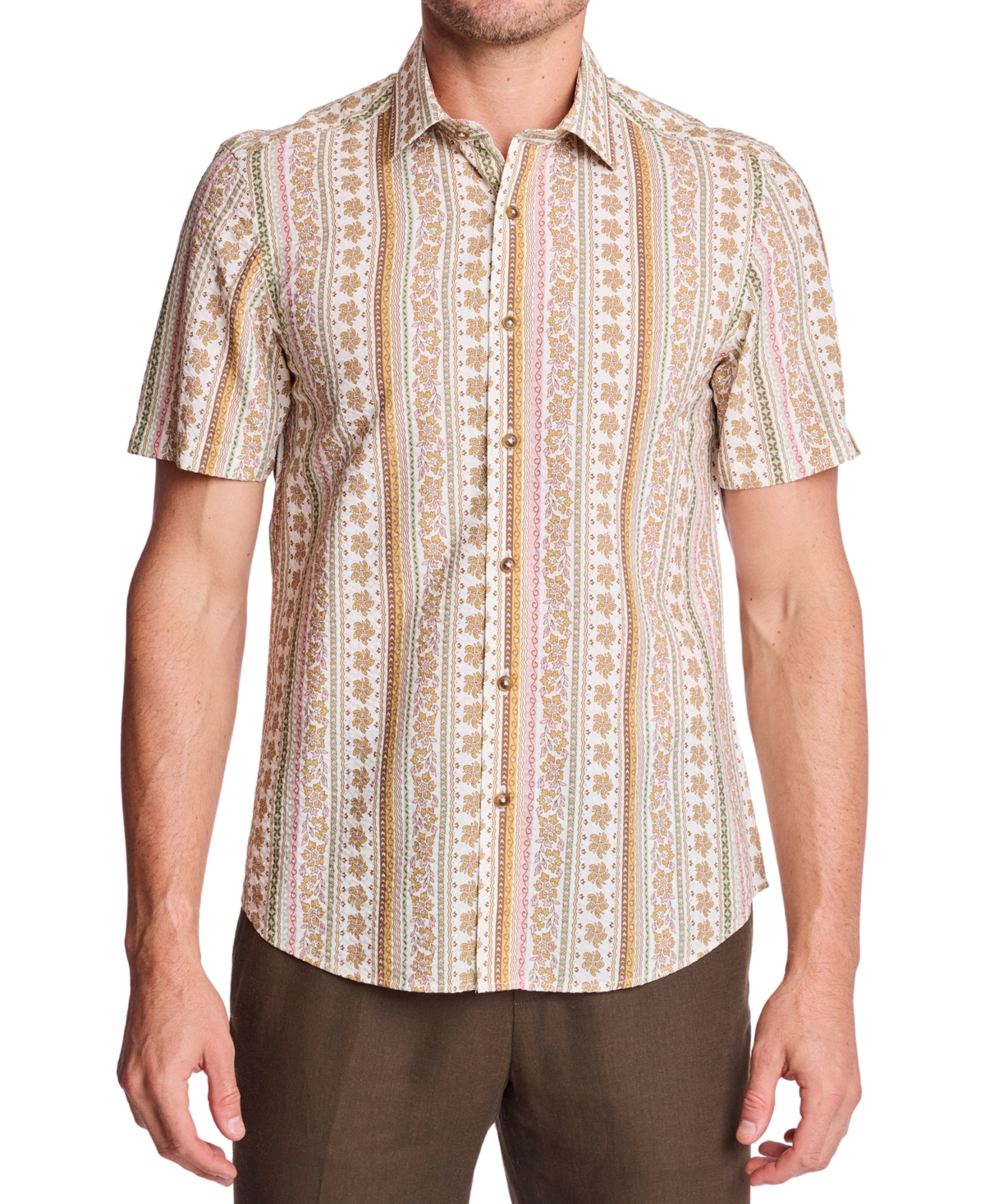 Click here for Paisley & Gray Mens Slim-Fit Spread Collar Shirt -... prices