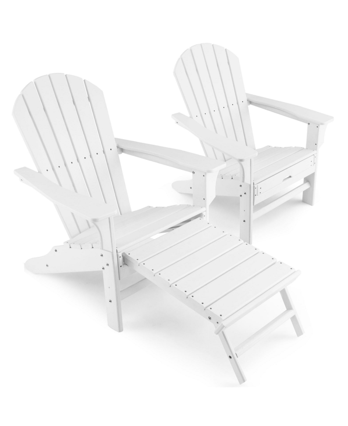 Click here for Gymax Set of 2 Patio Adirondack Chair Hdpe Outdoor... prices