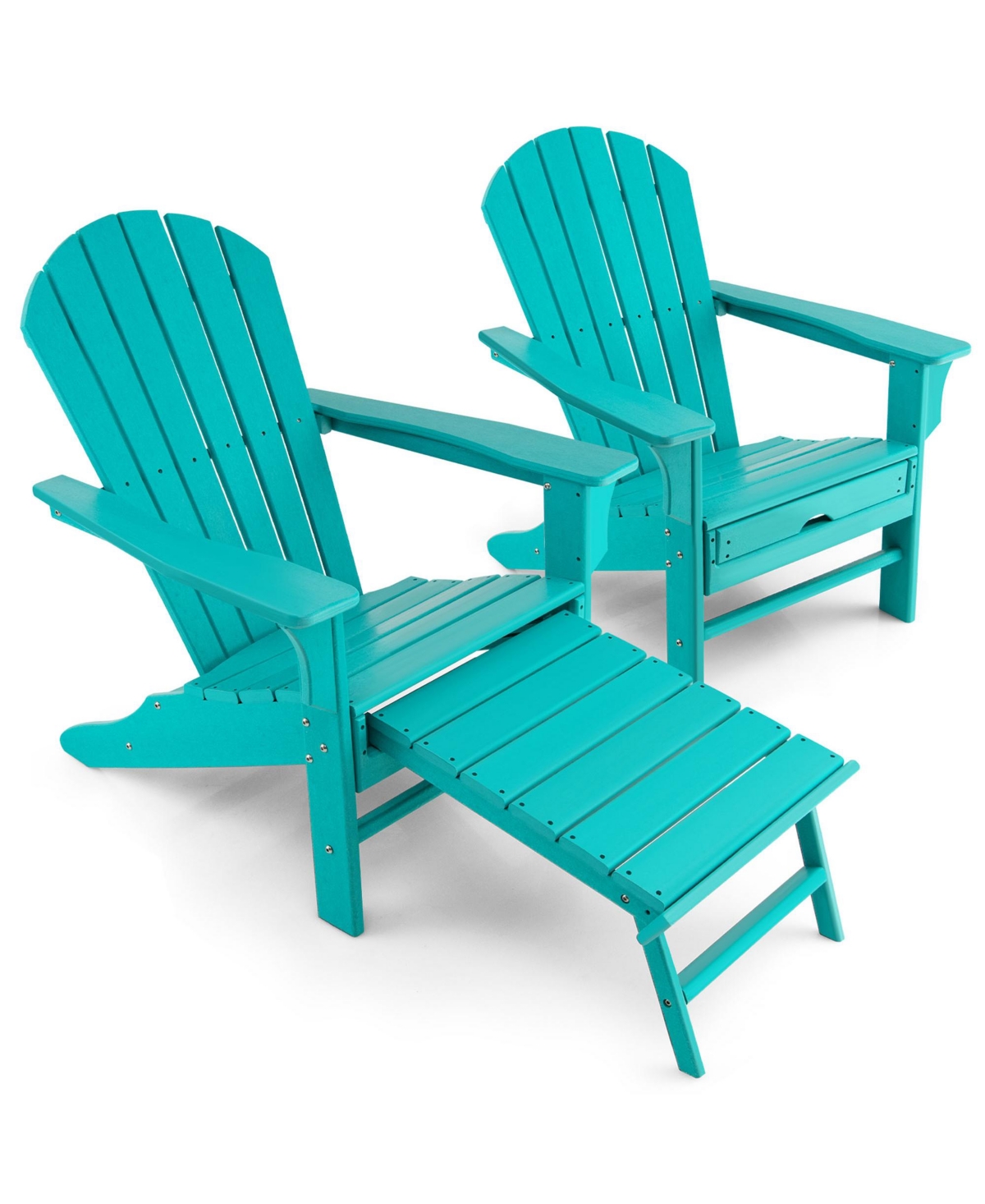 Click here for Gymax Set of 2 Patio Adirondack Chair Hdpe Outdoor... prices