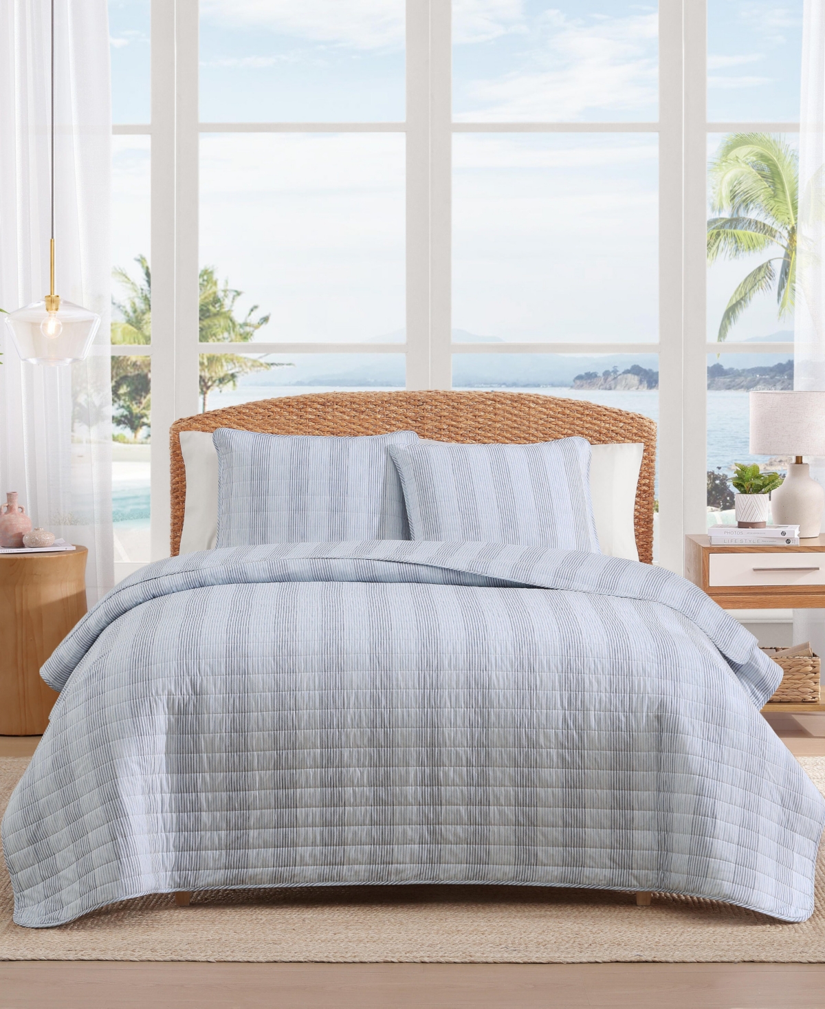 Click here for Tommy Bahama Home Bahama Weekend Stripe Cotton Rev... prices