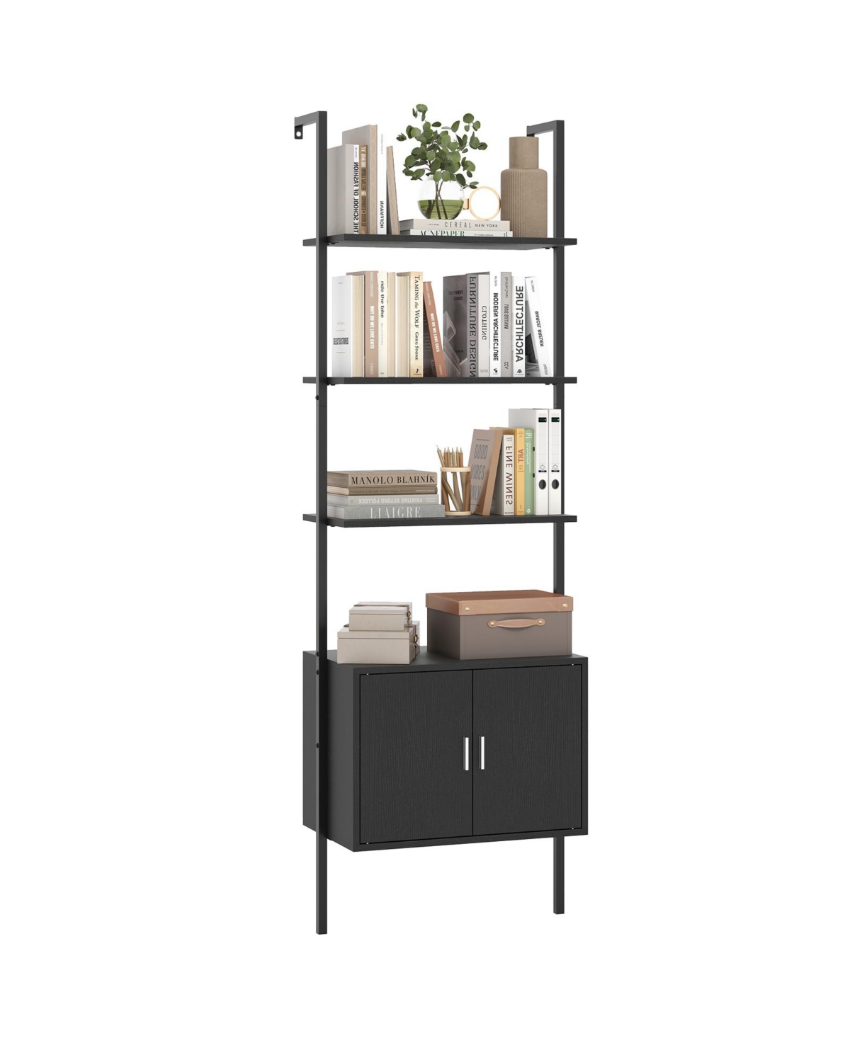 Click here for Slickblue 72.5 Inch Tall Bookshelf with Cabinet An... prices