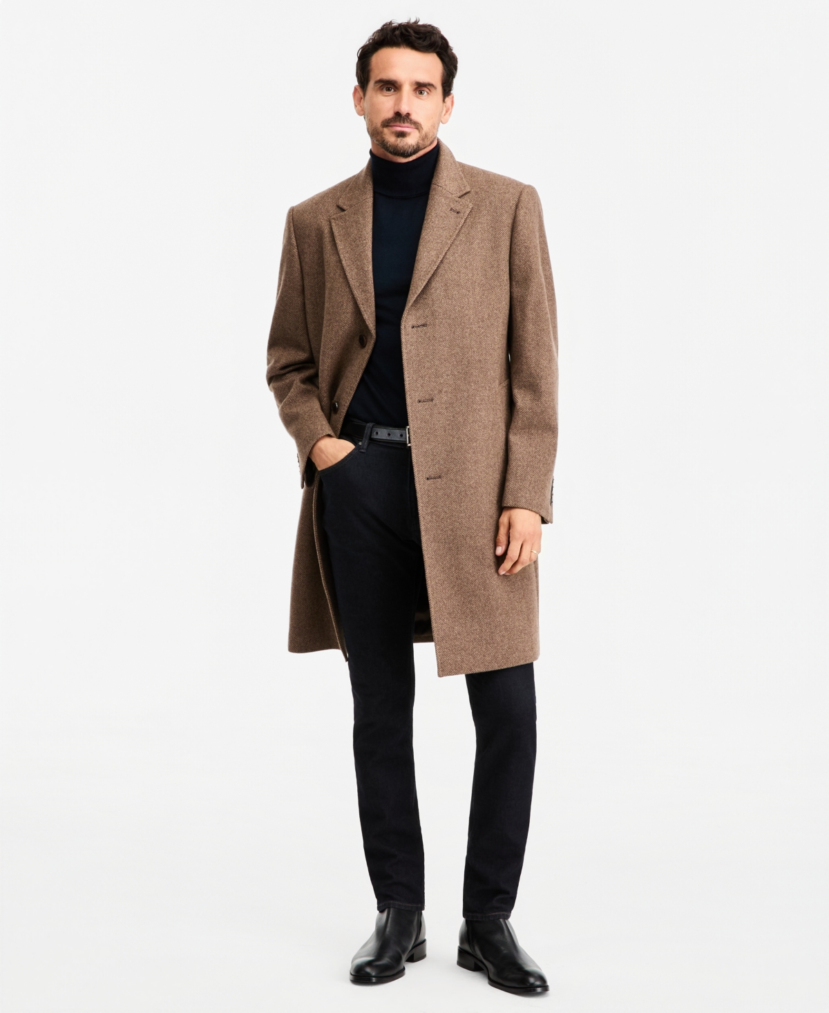 Click here for Michael Kors Mens Classic-Fit Wool Cashmere Blend... prices