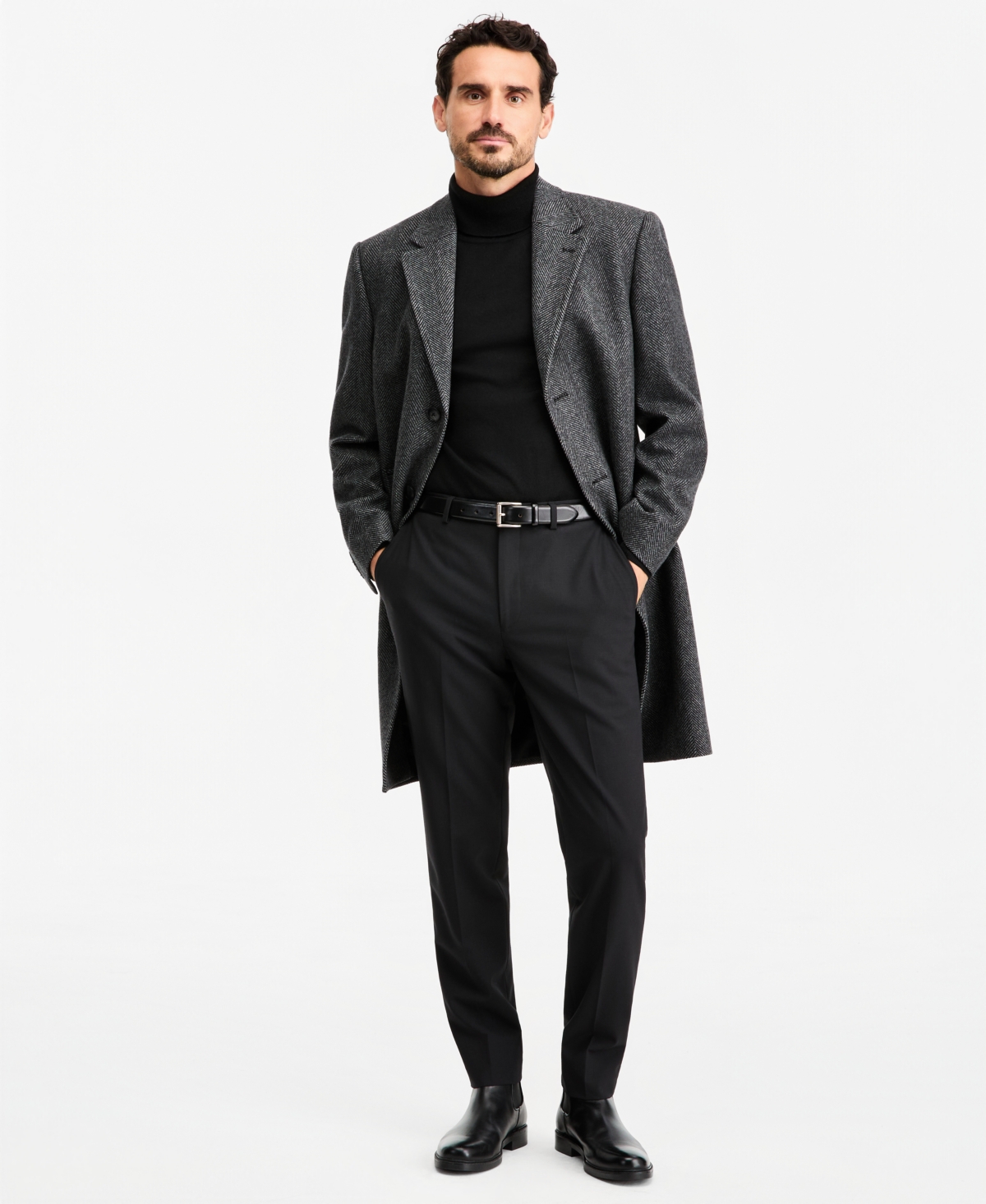 Click here for Michael Kors Mens Classic-Fit Wool Cashmere Blend... prices
