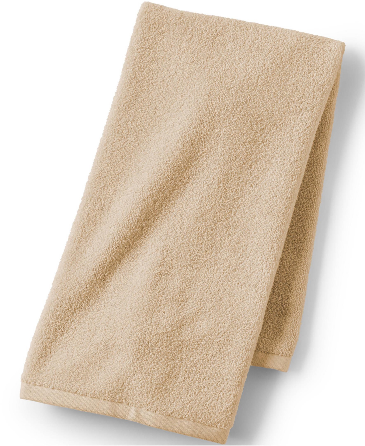 Click here for Lands End Quick-Dry Cotton Hand Towel - Champagne prices