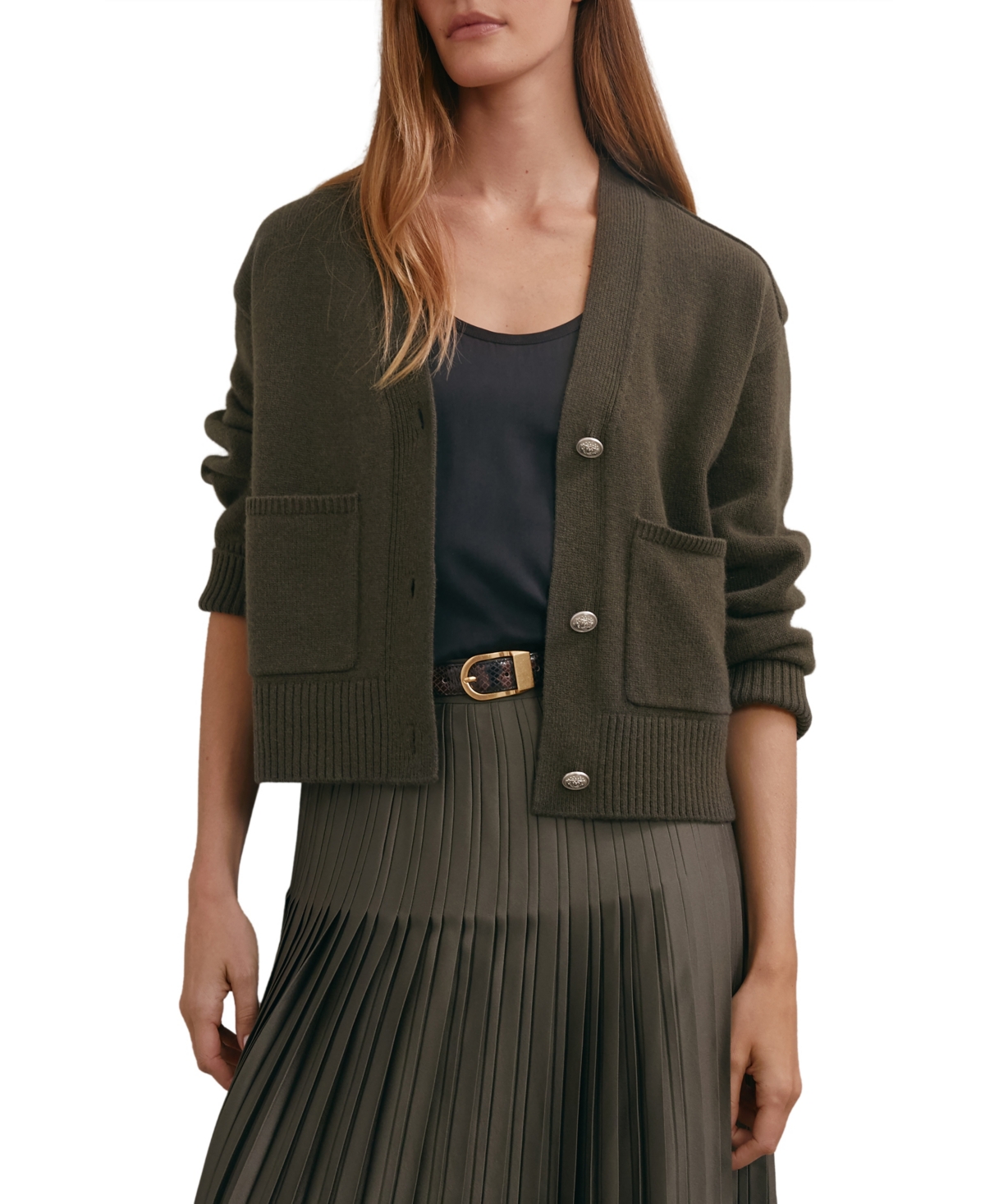Click here for Reiss Womens Wool-Cashmere Button-Through Cardigan... prices