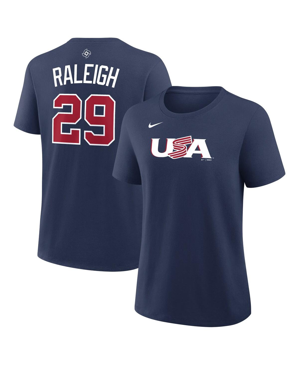 Click here for Nike Womens Cal Raleigh Navy Usa Baseball 2026 Wor... prices
