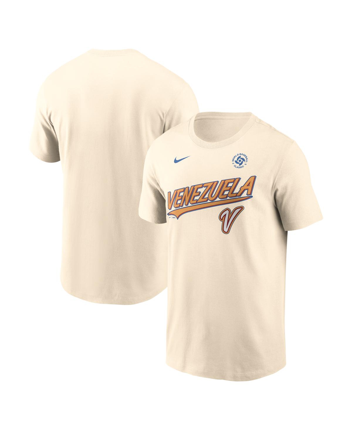 Click here for Nike Mens Cream Venezuela Baseball 2026 World Base... prices