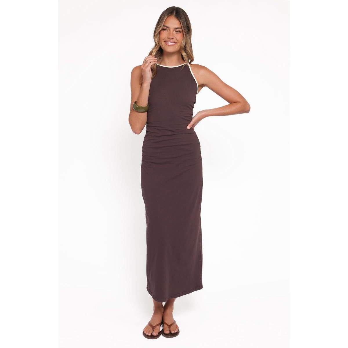 Click here for Petal and Pup Womens Fiona Maxi Dress - Espresso prices