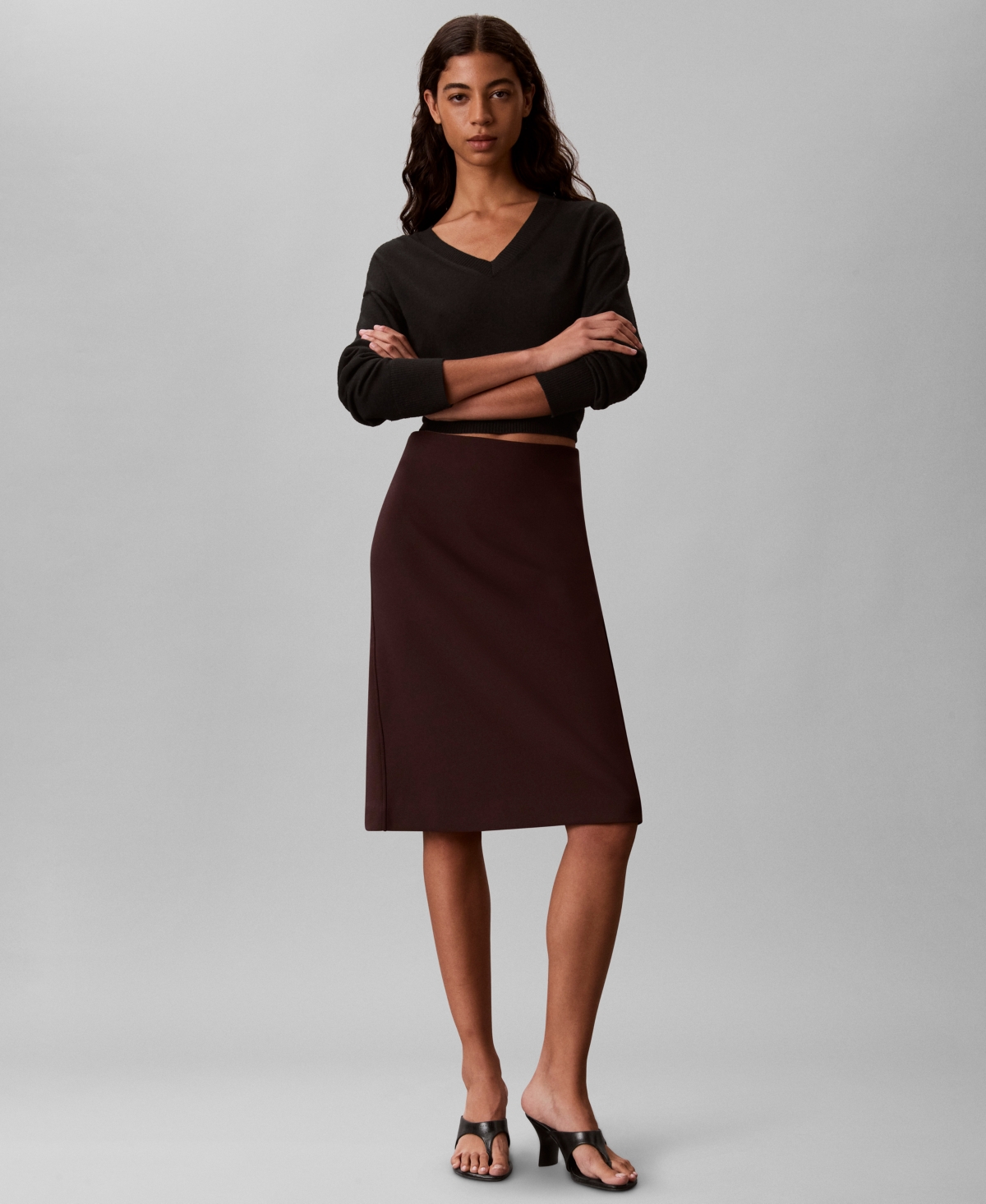 Click here for Calvin Klein Womens Slim-Fit Tailored Midi Skirt -... prices