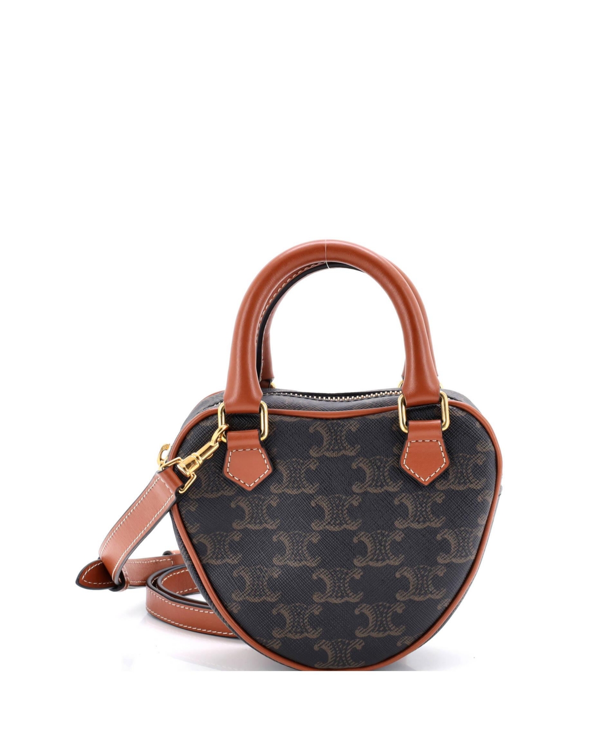 Click here for Pre-Owned Celine Medium Heart Bag Triomphe Coated... prices