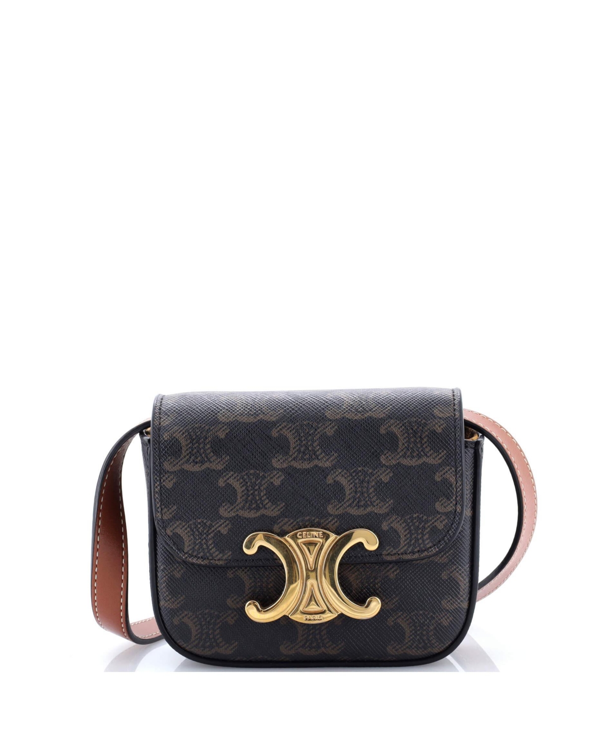 Click here for Pre-Owned Celine Mini Triomphe Shoulder Bag Triomp... prices