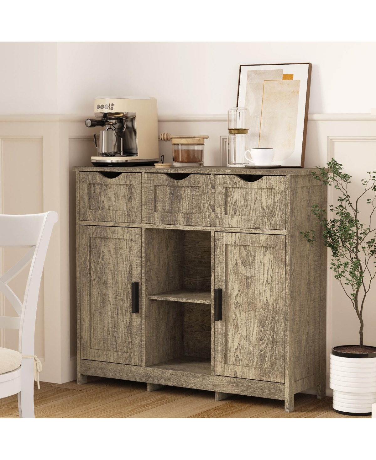 Click here for Clihome Storage Cabinets  Wooden Floor Cabinet  wi... prices