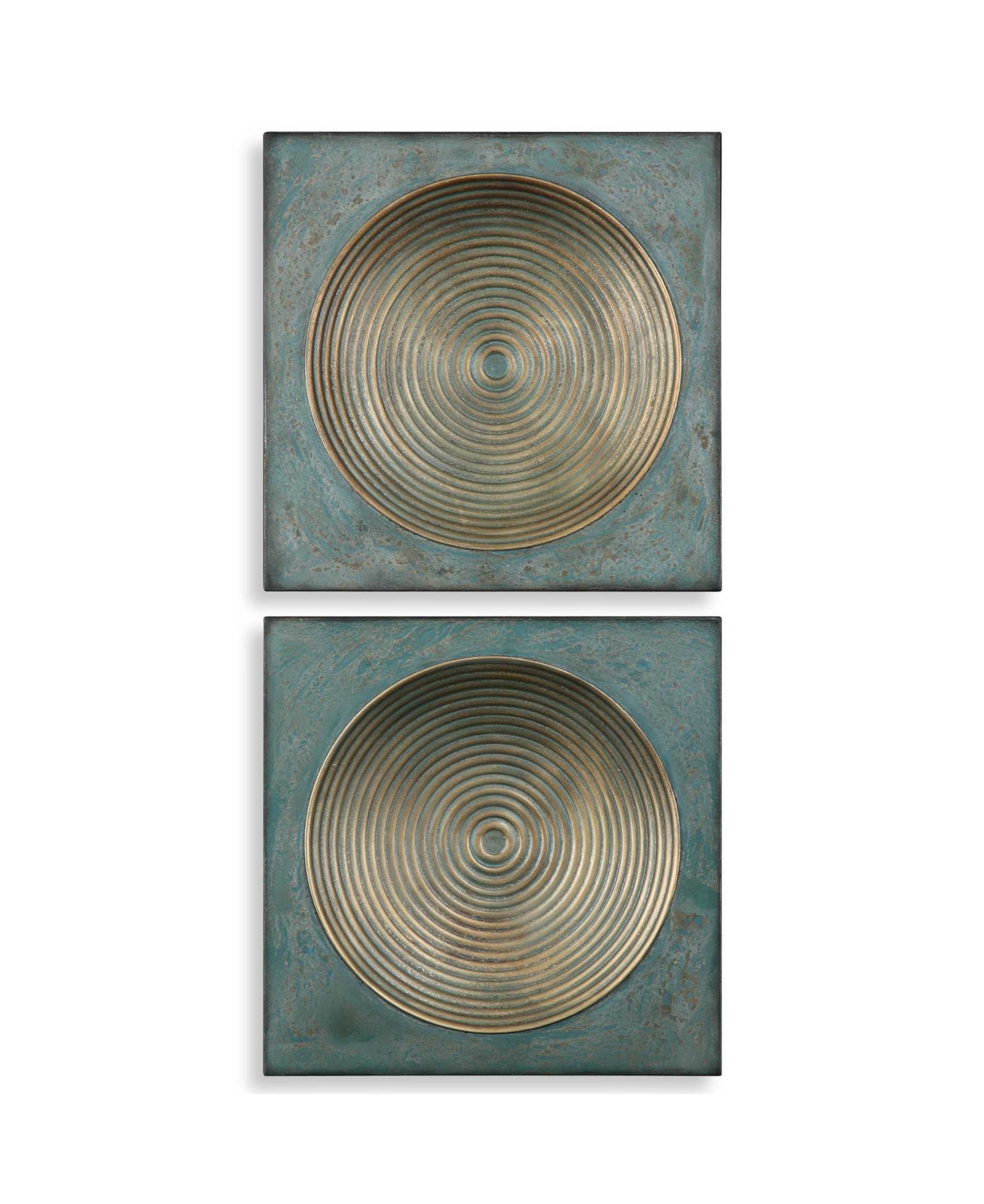 Click here for Uttermost Sybil Antique Squares  Set of 2 - Gold prices