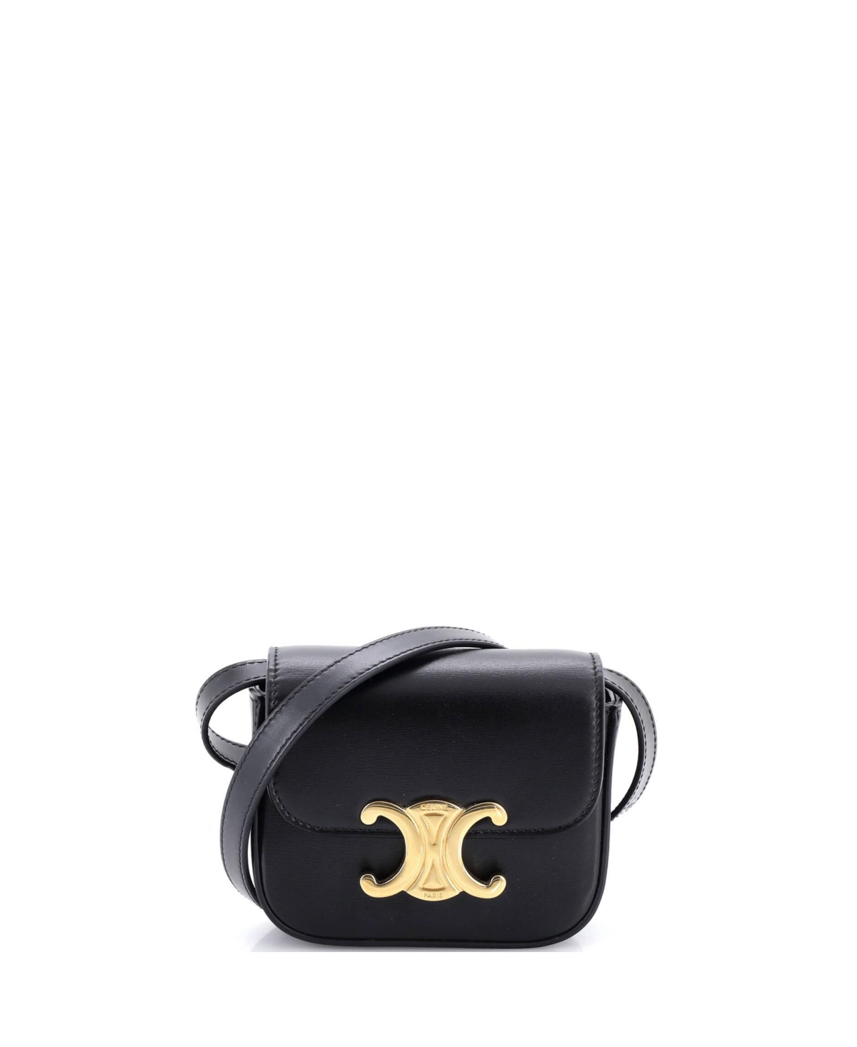 Click here for Pre-Owned Celine Mini Triomphe Shoulder Bag Smooth... prices