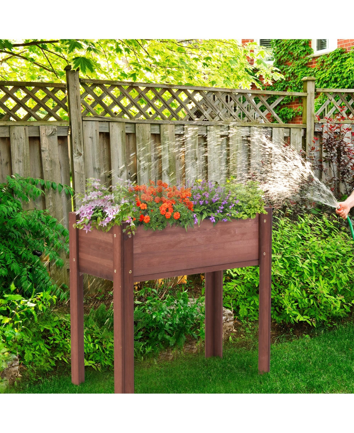 Click here for Clihome Raised Garden Bed with Legs  Elevated Wood... prices