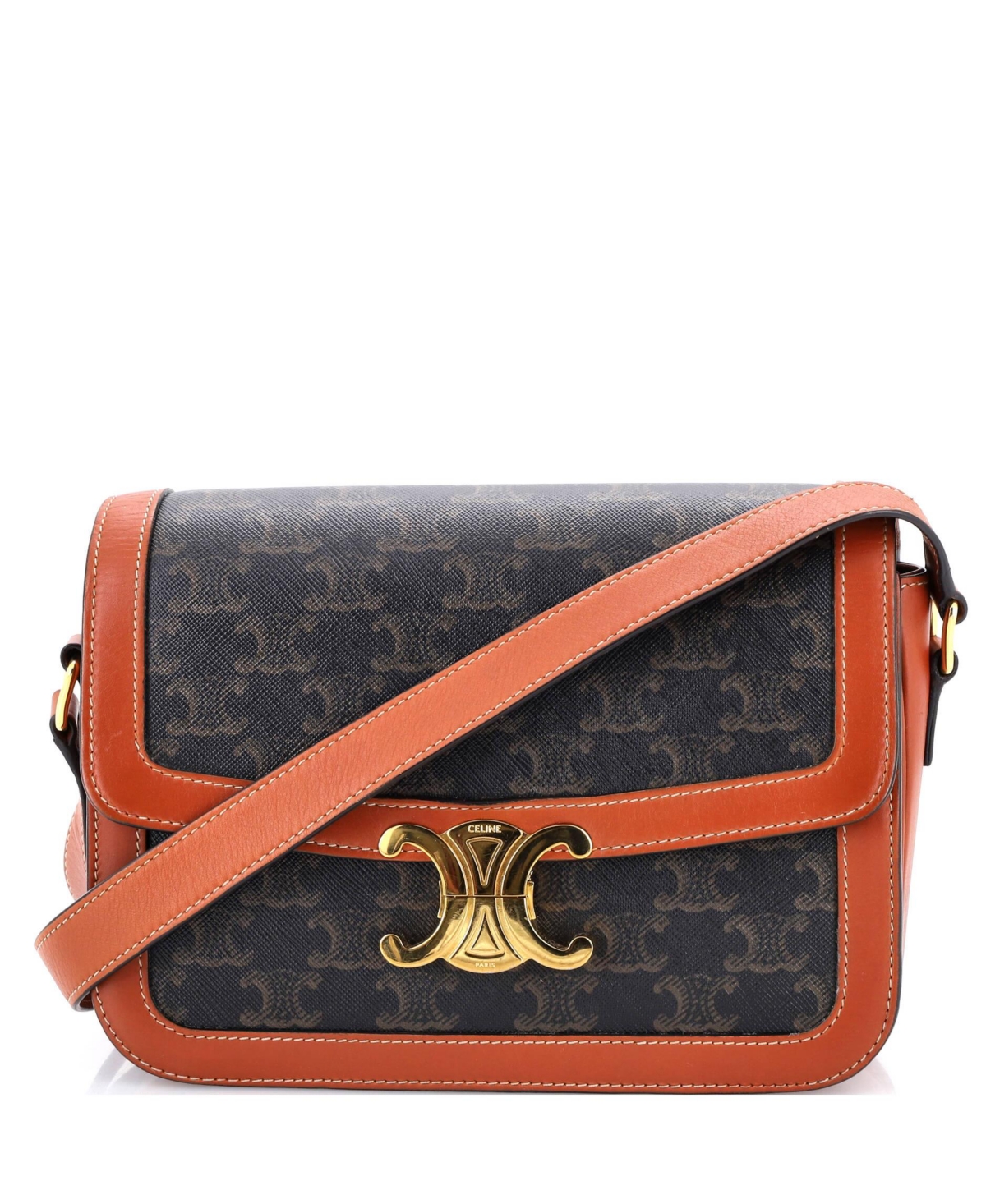 Click here for Pre-Owned Celine Medium Triomphe Shoulder Bag Trio... prices