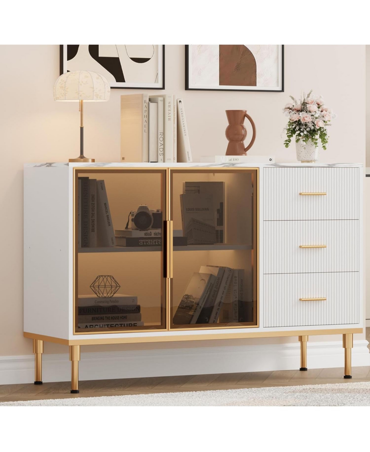 Click here for gaomon Buffet Sideboard Cabinet with Storage  46.4... prices