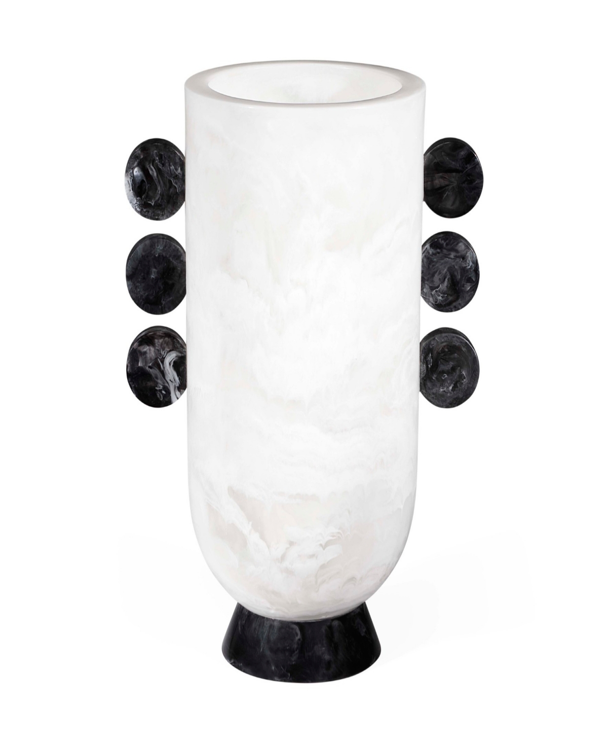 Click here for Jonathan Adler Acrylic Como 6 Disc Vase - White prices