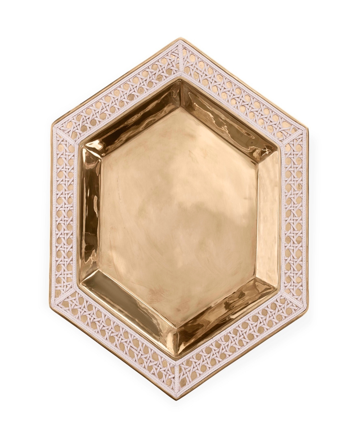 Click here for Jonathan Adler Basketweave 20 Serving Tray - Gold prices