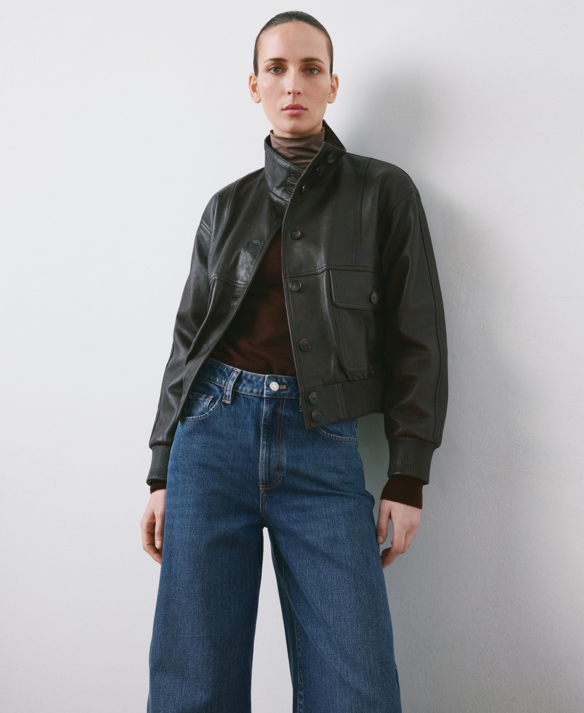 Click here for Mango Womens Mid-Rise Balloon Jeans - Dark Blue prices