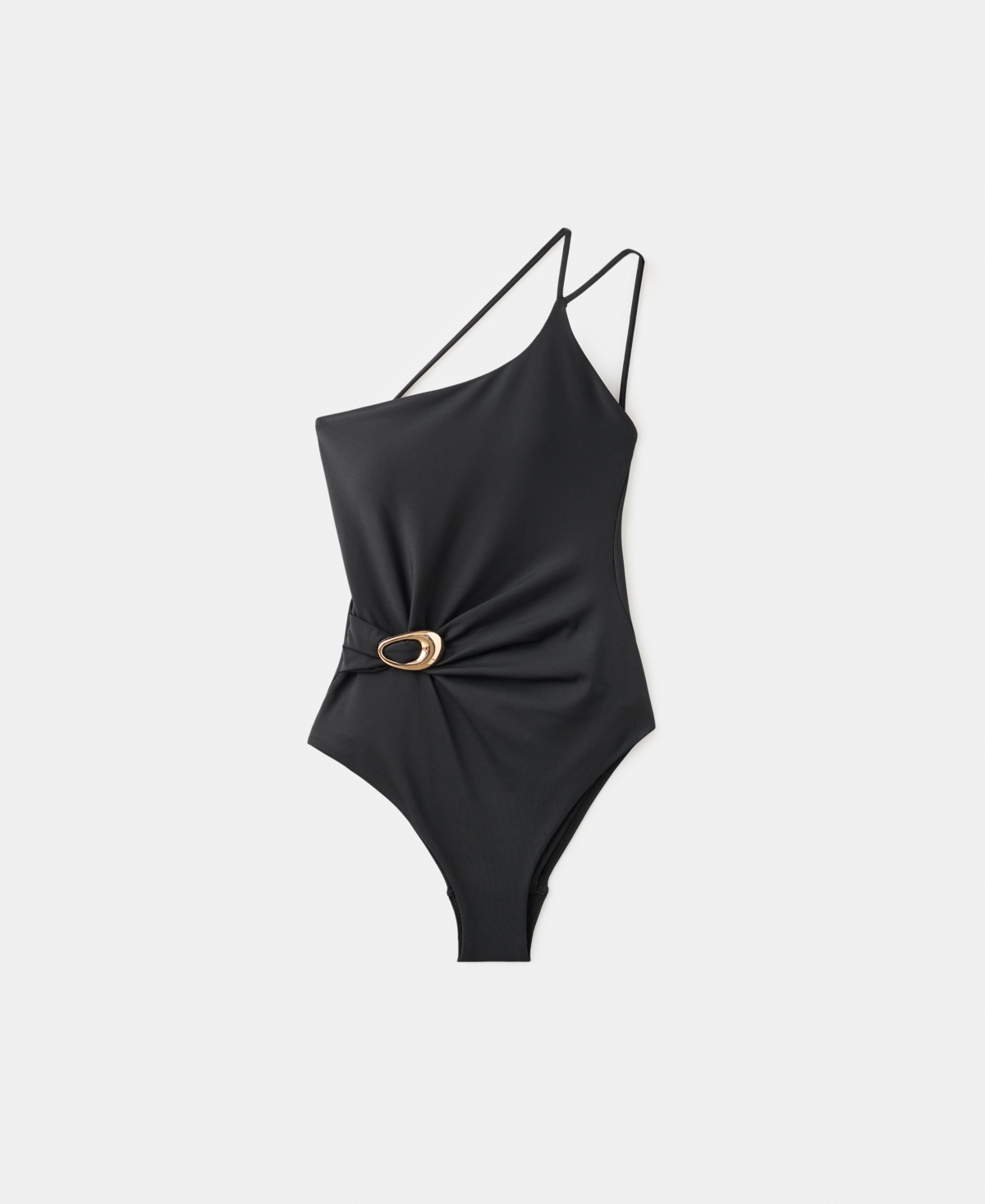 Click here for Mango Womens Gathered Detail Asymmetrical Swimsuit... prices
