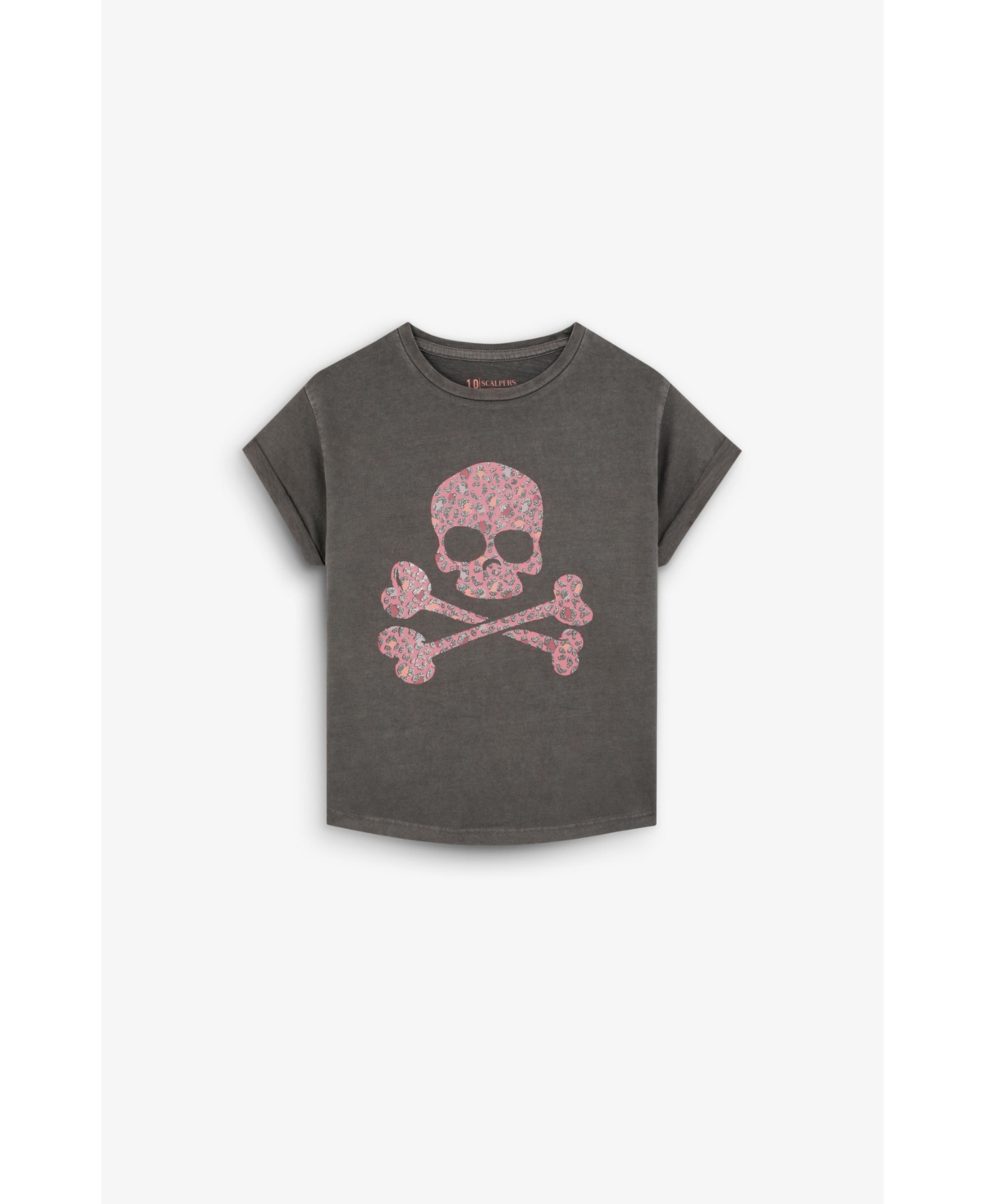 Click here for Scalpers Big Girls Leoskulltee - Dark grey prices