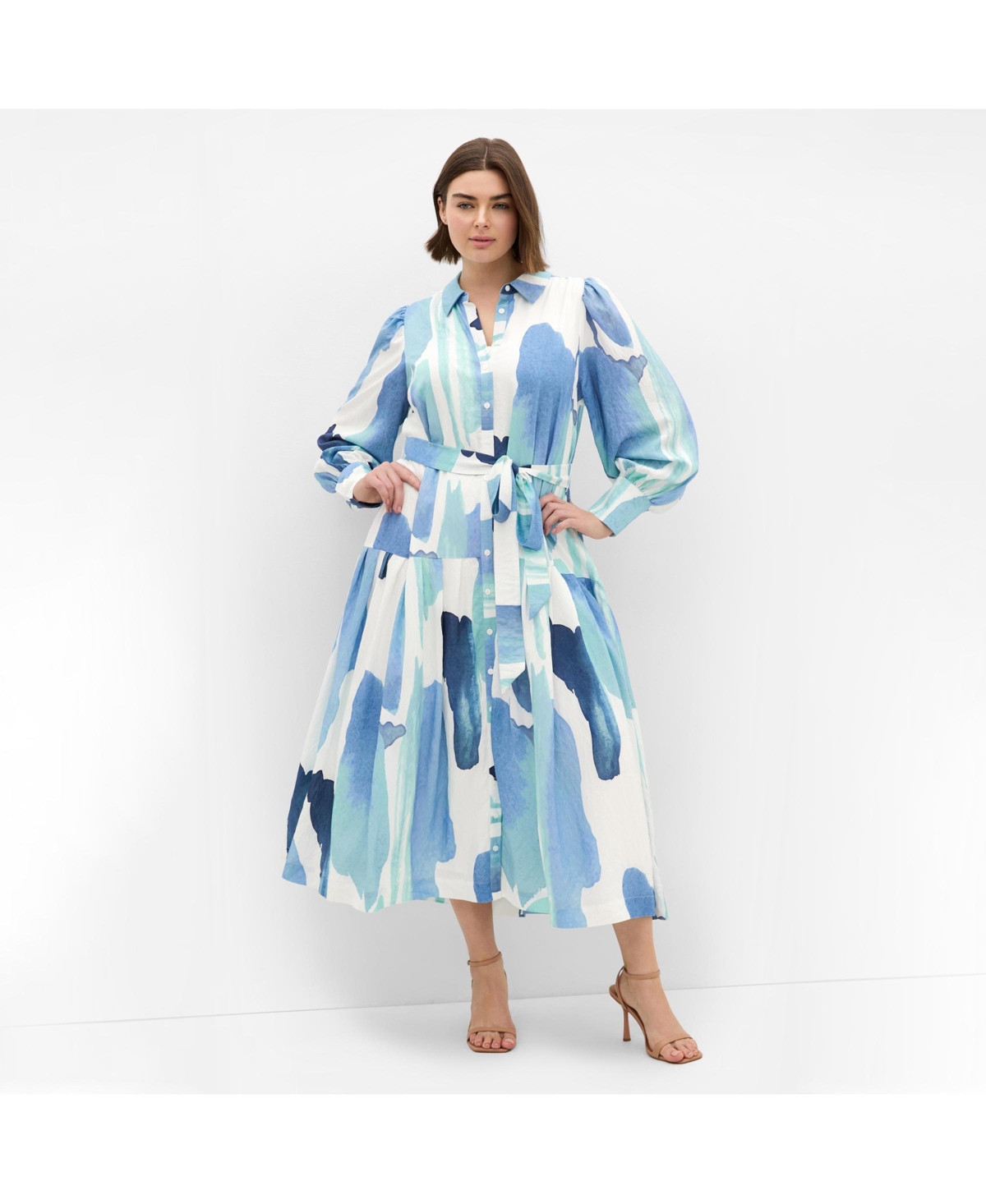 Click here for City Chic Womens Ezra Print Maxi Dress - Tranquil prices