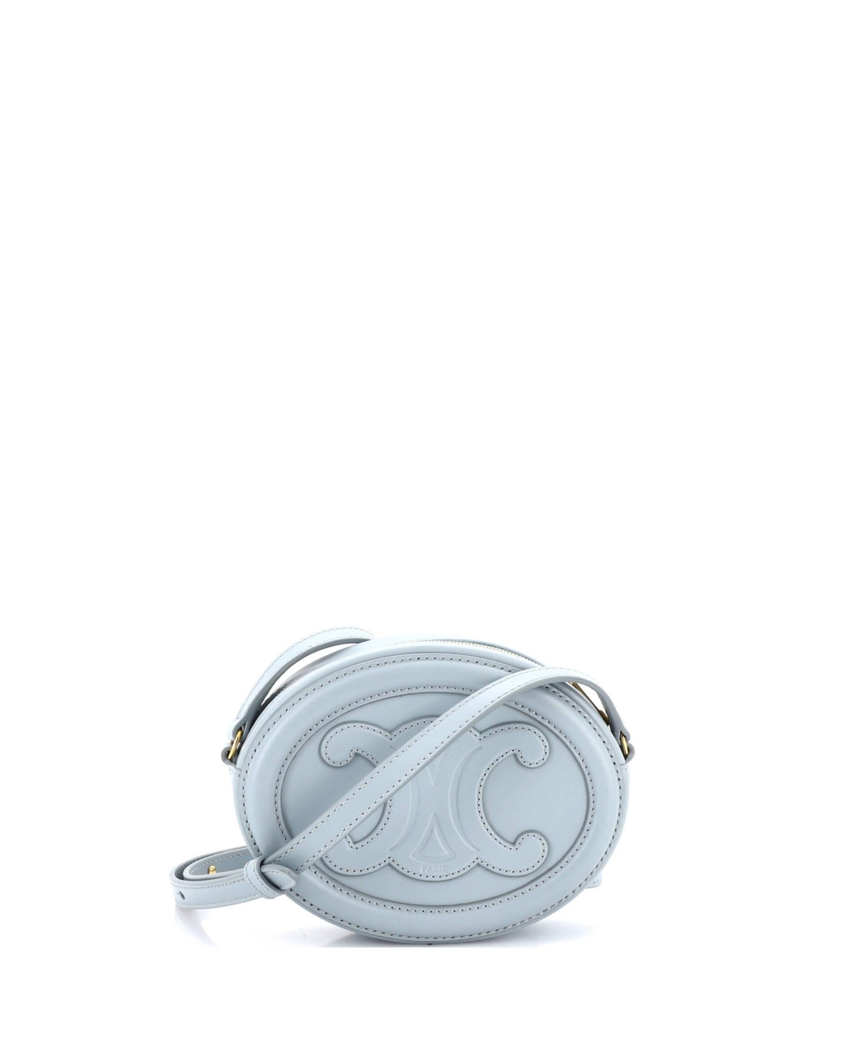 Click here for Pre-Owned Celine Triomphe Oval Crossbody Bag Leath... prices