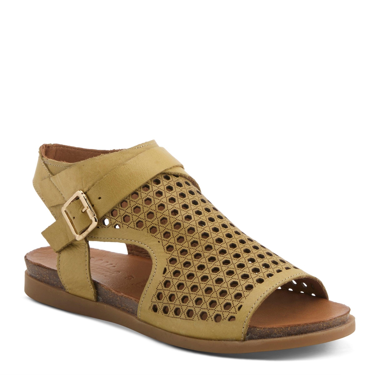 Click here for Spring Step Covington Gladiator Flat with Laser-Cu... prices