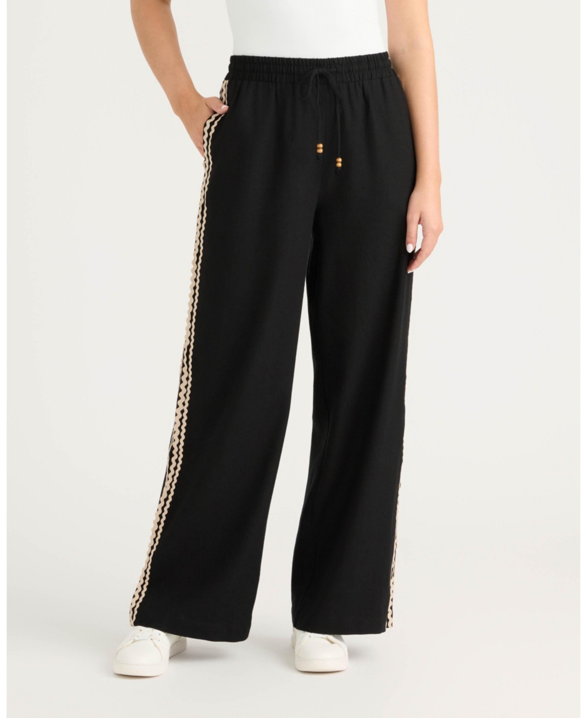 Click here for Ellen Tracy Womens Wide Leg Pant with Ric Rac Deta... prices