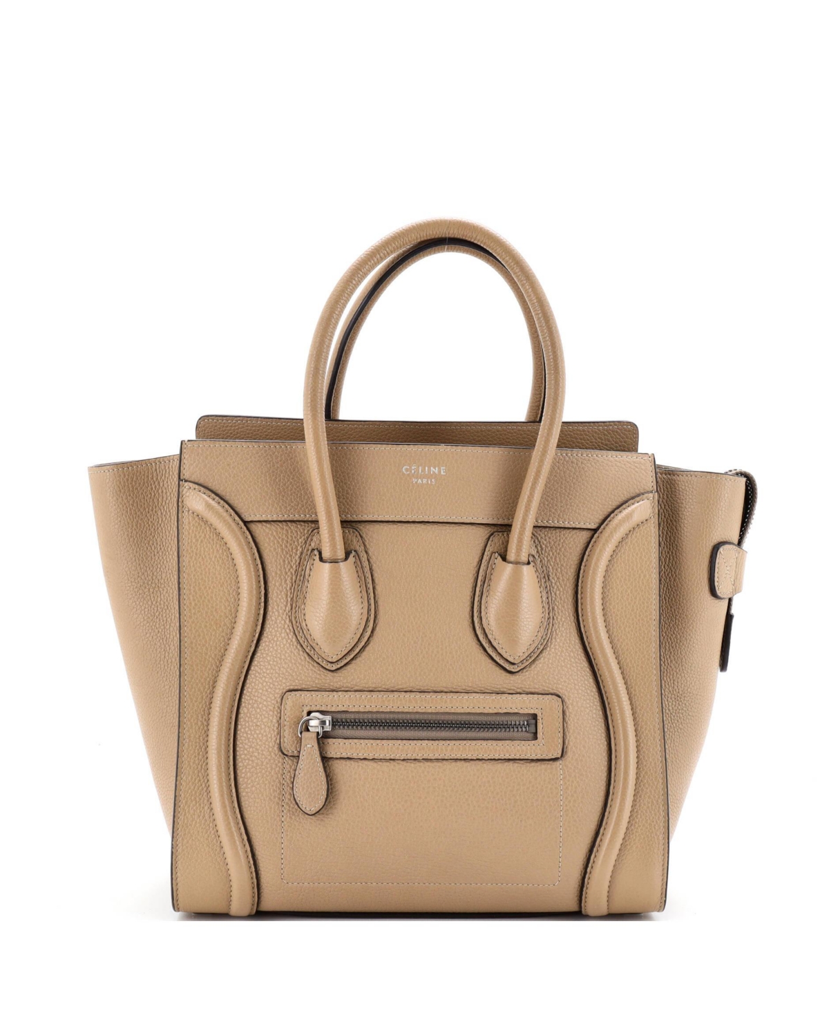 Click here for Pre-Owned Celine Micro Luggage Bag Grainy Leather... prices