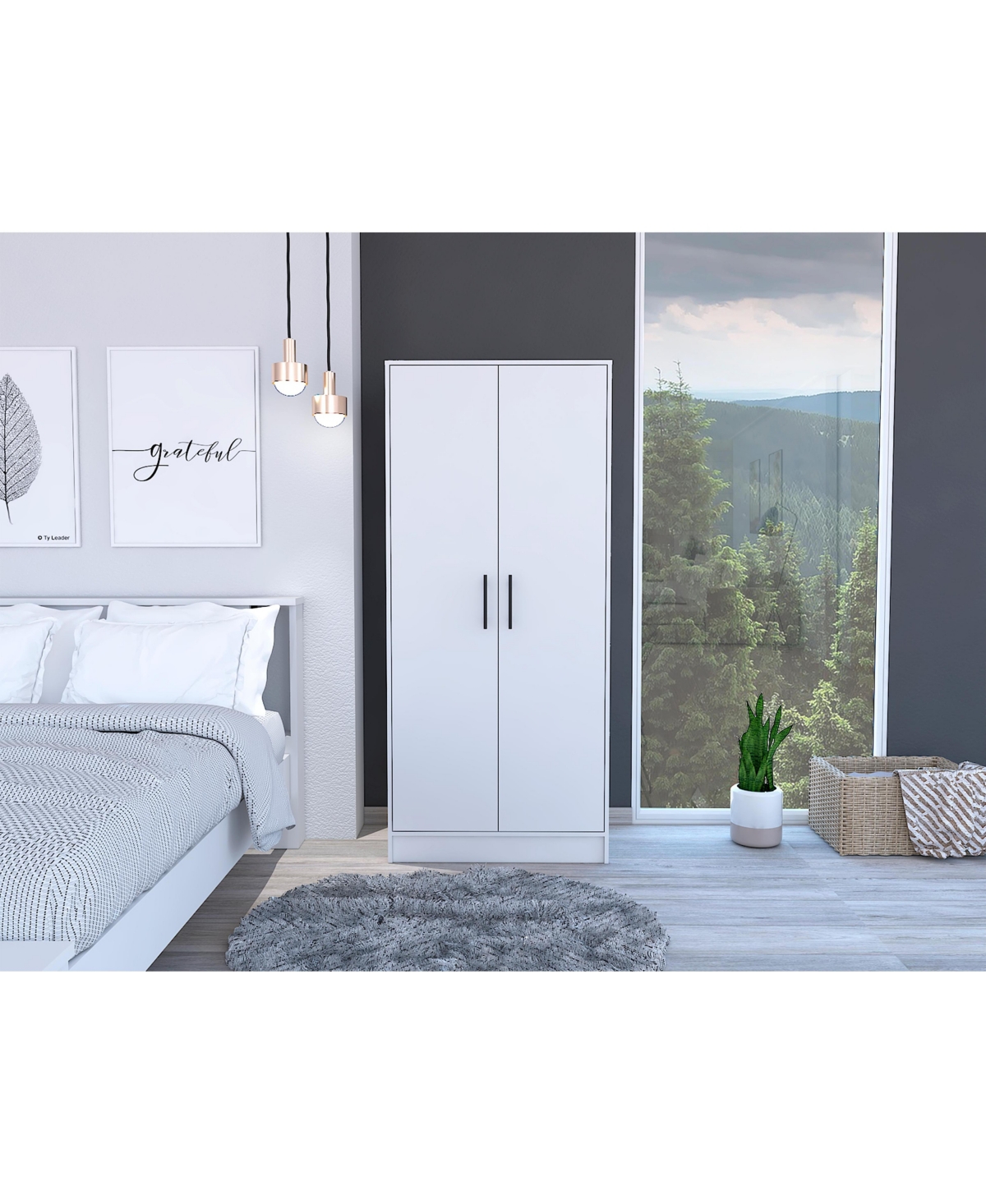 Click here for flynama Rio Double Door Armoire One Cabinet Hidden... prices