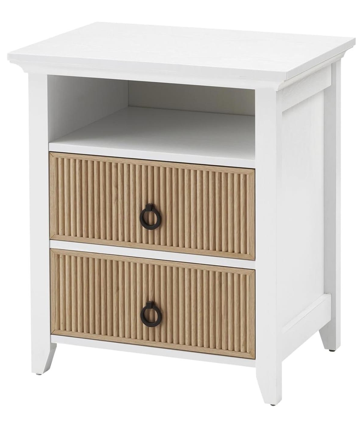 Click here for gaomon Wooden Nightstand with 2 Drawers and Open S... prices