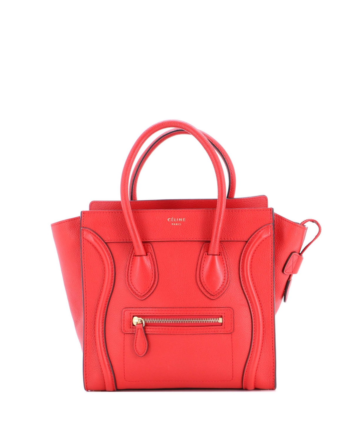 Click here for Pre-Owned Celine Micro Luggage Bag Grainy Leather... prices