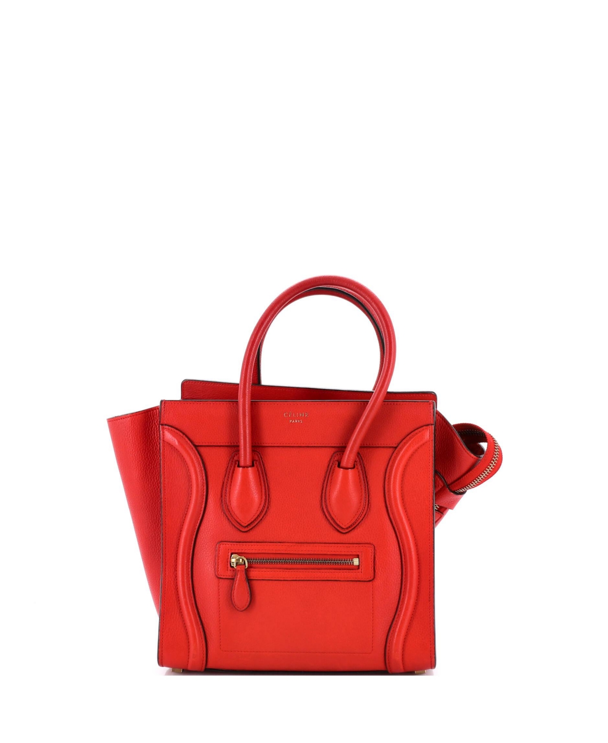 Click here for Pre-Owned Celine Micro Luggage Bag Grainy Leather... prices