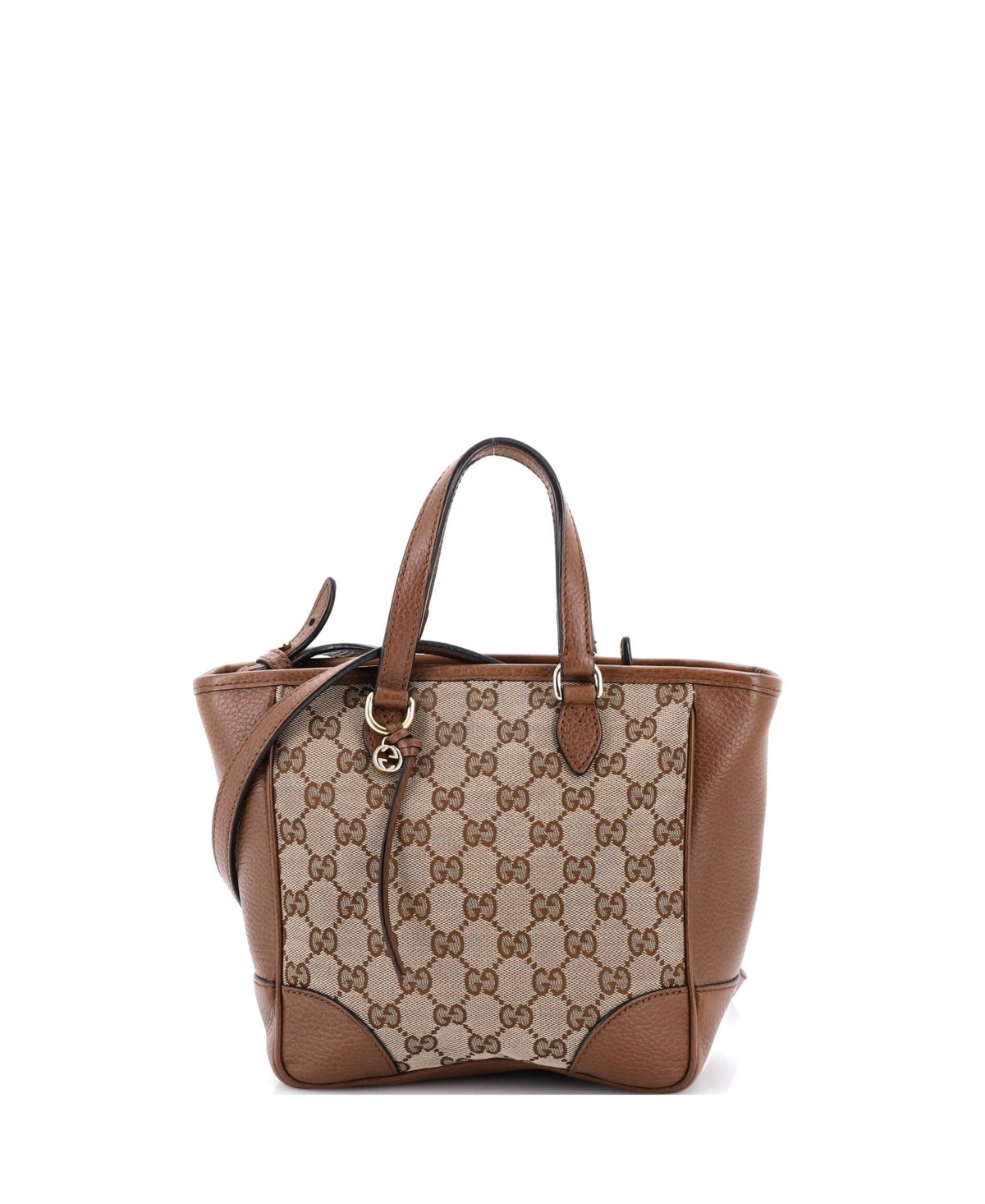 Click here for Pre-Owned Gucci Small Bree Convertible Tote Gg Can... prices