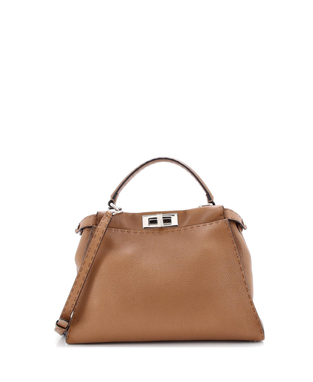 Click here for Pre-Owned Fendi Regular Selleria Peekaboo Bag Rigi... prices