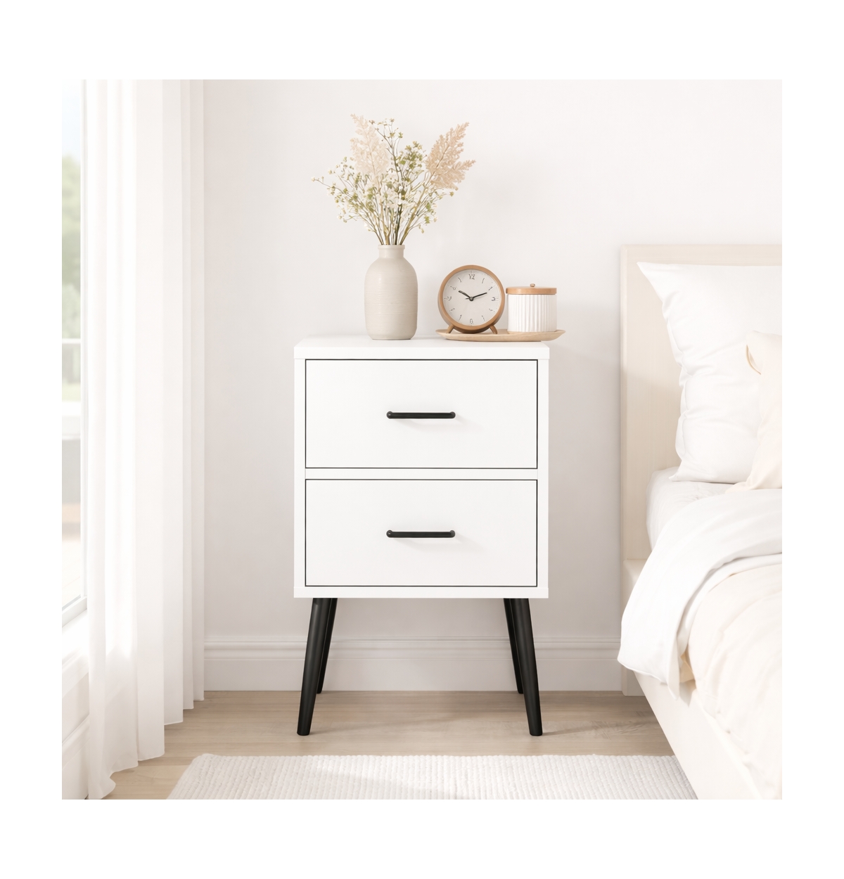 Click here for Flynama Chic Luxurious Premium Nightstand with Sto... prices