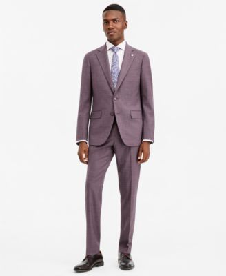 Click here for Ted By Ted Baker Mens Modern Fit Purple Solid Suit... prices