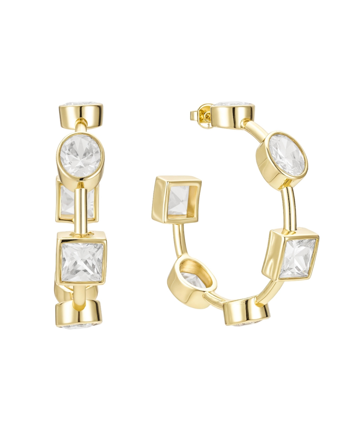 Click here for Untamed Petals Ravenna Hoop - Gold prices