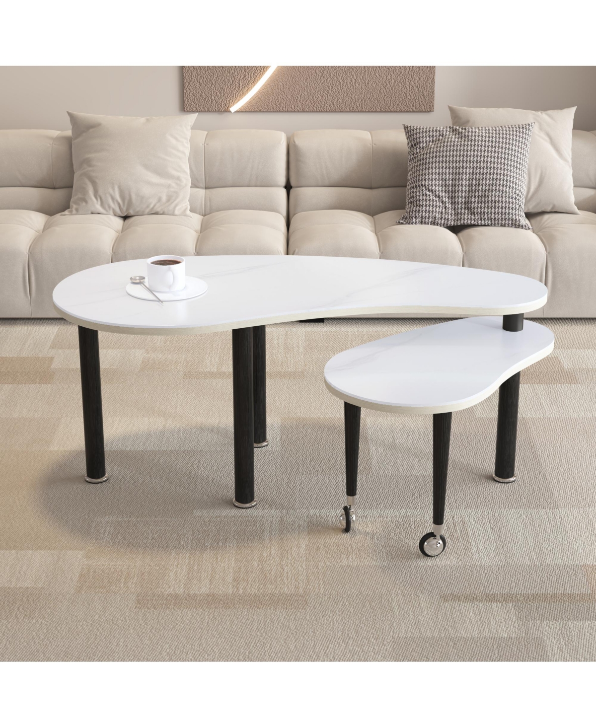 Click here for Rainsken 360° Rotatable Coffee Table  Nesting... prices